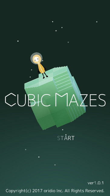 3D迷路スマホゲーム『CUBIC MAZES』ゆるい宇宙人をぐるっと操作 – もぐらゲームス